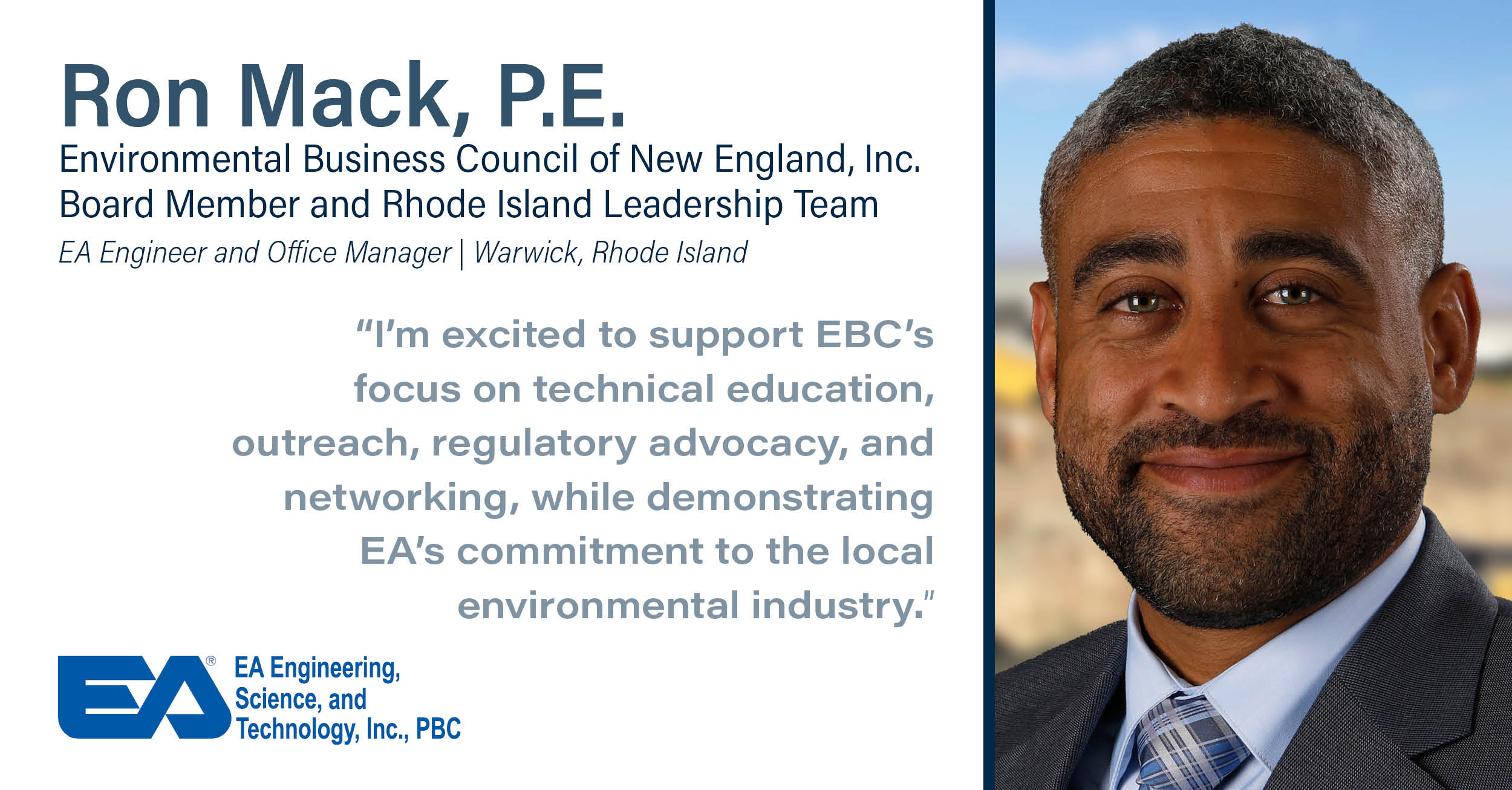 Ron Mack Named to Environmental Business Council of New England Board - EA